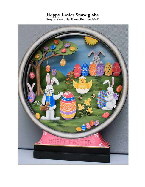 Hoppy Easter Globe Pattern Packet – PineCraft Inc