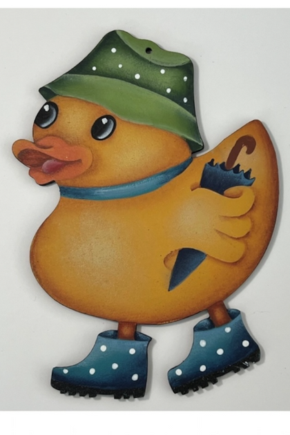 Linda O’Connell Puddle Jumper Lily Duck Ornament – PineCraft Inc