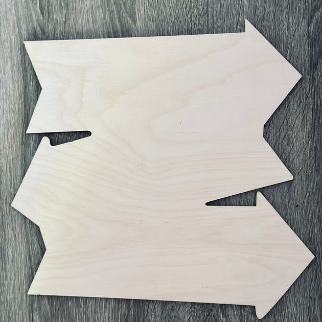 Stacked Arrow Plaque – PineCraft Inc