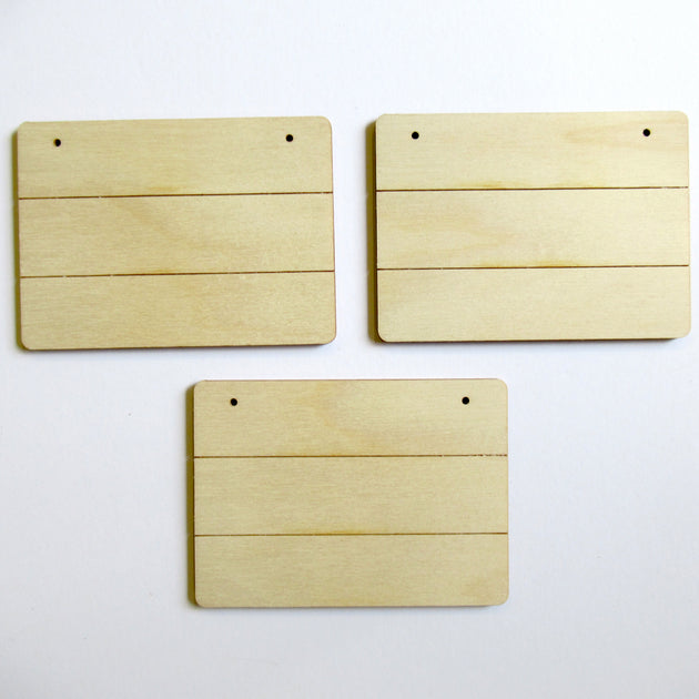 Mini Grooved Holiday Signs – PineCraft Inc