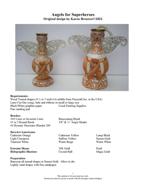 Angels For Superheroes Pattern Packet – PineCraft Inc