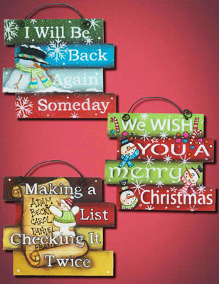 Holiday Stacked Signs – PineCraft Inc