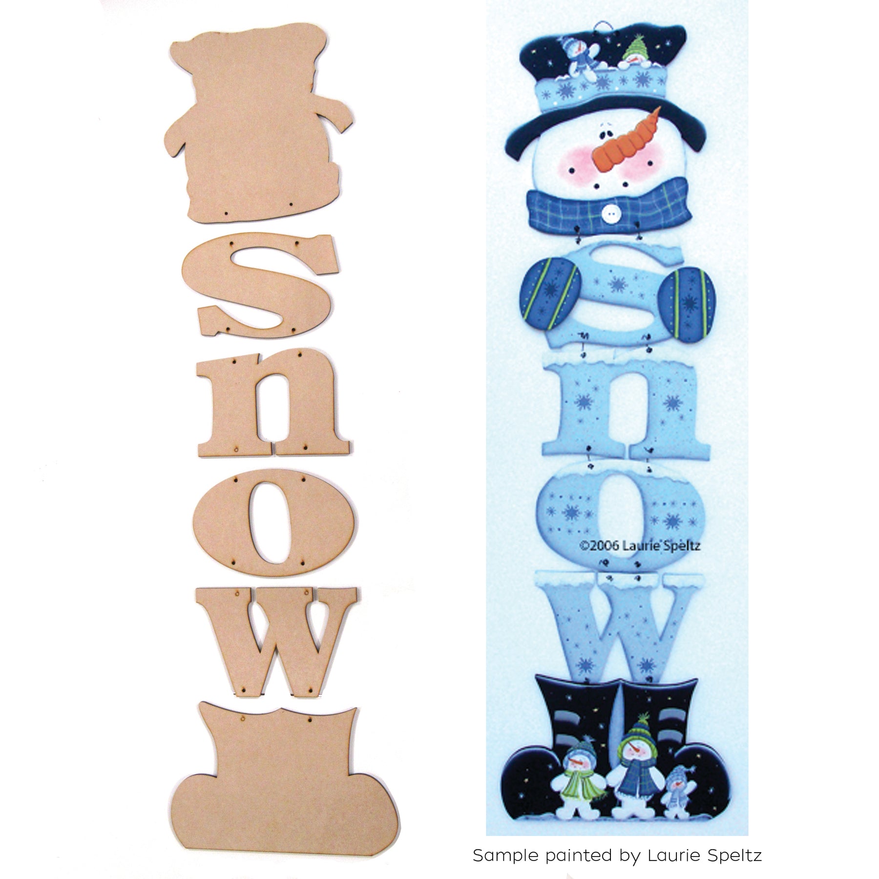 Frosty Snow Letters – PineCraft Inc