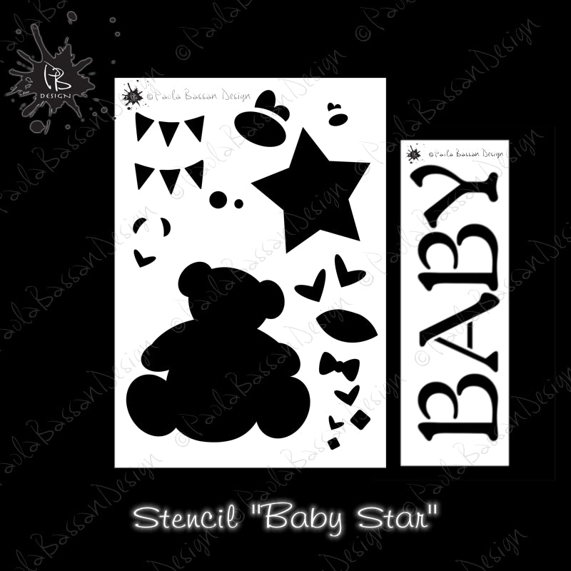 Baby Star Stencil – PineCraft Inc