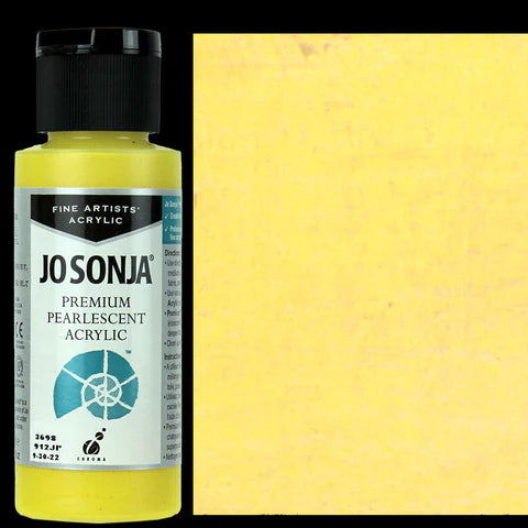 Jo Sonja Premium Pearlescent- Yellow 2 oz – PineCraft Inc